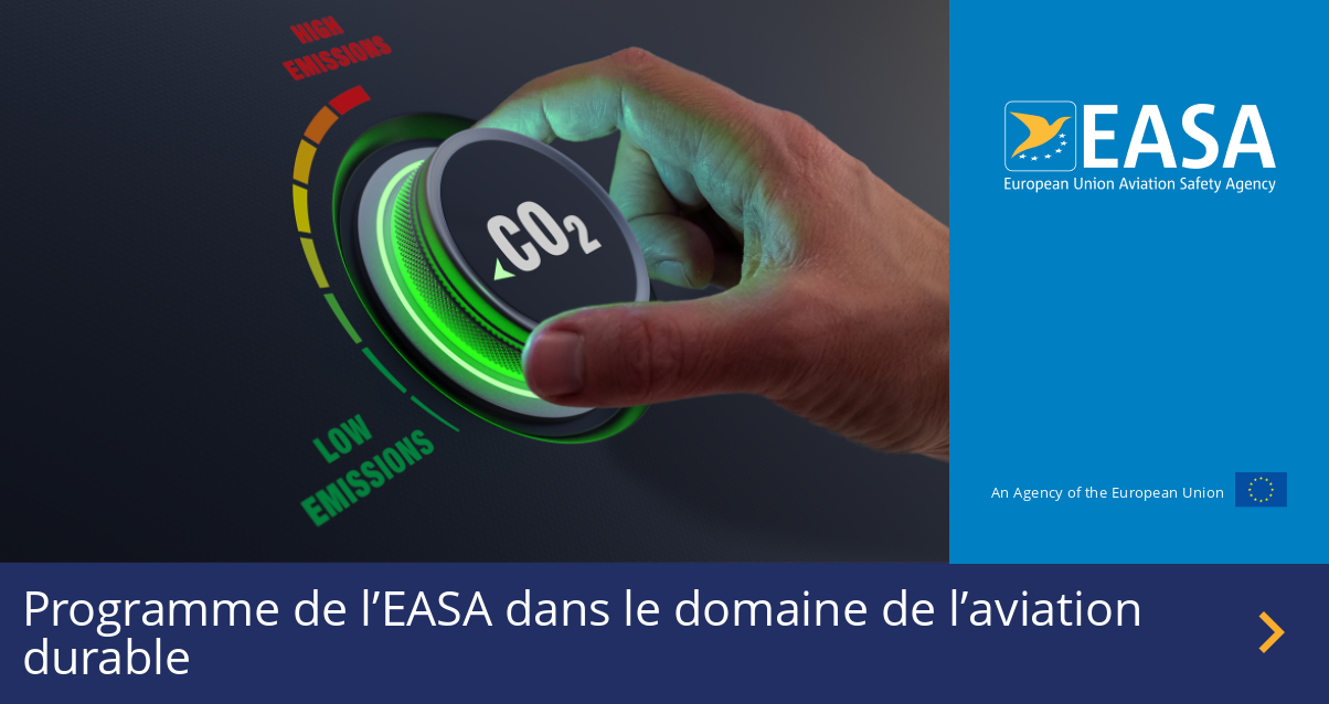 Programme de l’EASA dans le domaine de l’aviation durable | EASA